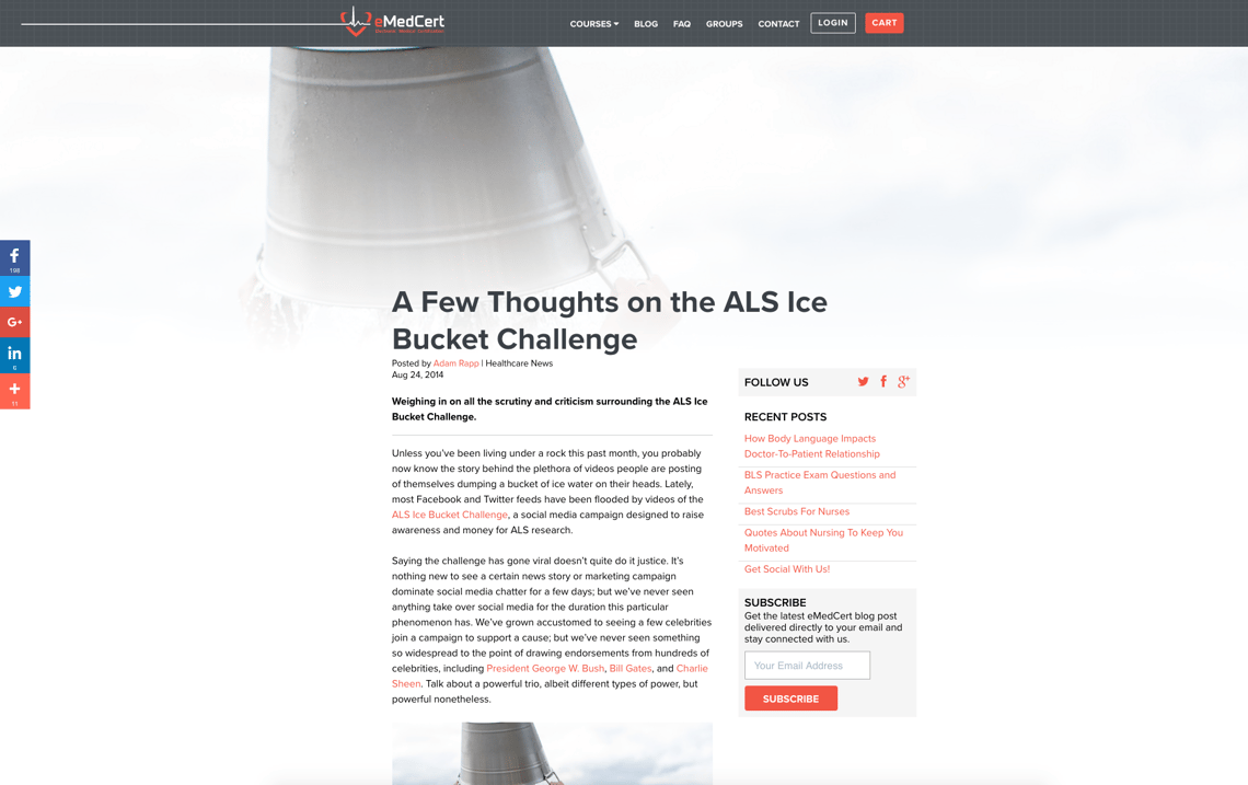 8 Examples of Awesome Content From Real Healthcare Blogs